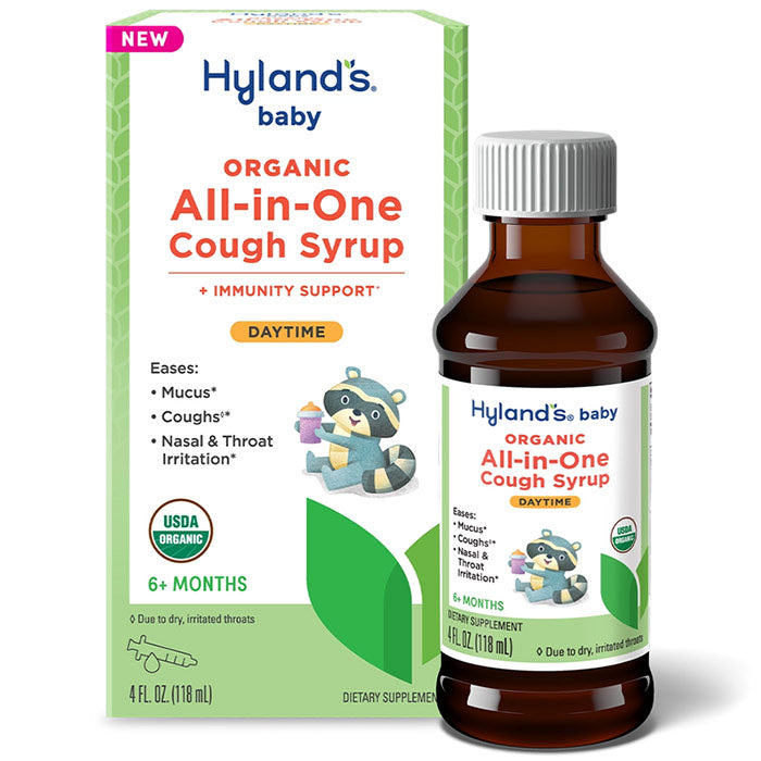 Organic Baby All-in-One Cough Syrup Daytime, 4 oz, Hyland's ...