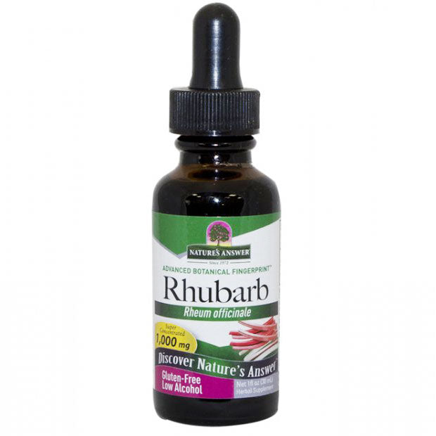 Rhubarb Root Extract Liquid 1 oz from Nature's Answer ...