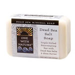 Bar Soap - Dead Sea Salt, 7 oz, One with Nature Dead Sea Mineral Soap ...
