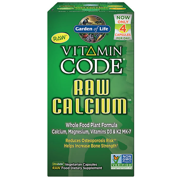 Vitamin Code RAW Calcium, Whole Food Plant Formula, 60 Vegetarian ...