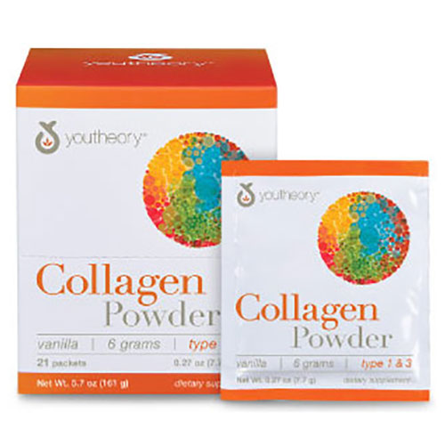 Youtheory Collagen Powder Packs, Vanilla, 21 Packets, Nutrawise ...