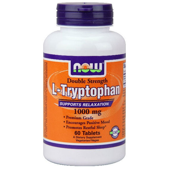 L-Tryptophan 1000 mg, 60 Tablets, NOW Foods | vitaspringsunday.com ...