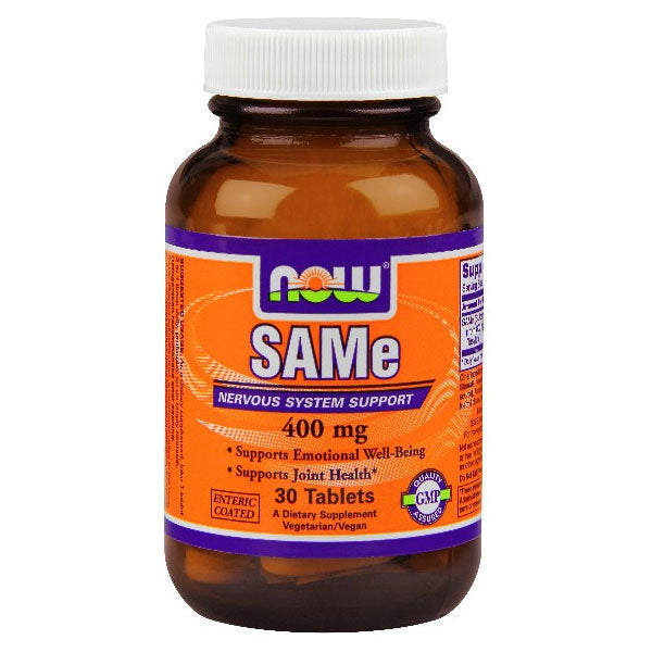 SAMe 400 mg Enteric Coated 30 Tablets, NOW Foods | vitaspringsunday.com ...