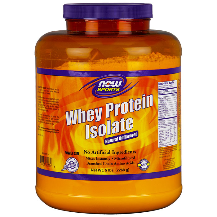 Whey Protein Isolate 100% Pure 5 lb, NOW Foods | vitaspringsunday.com ...